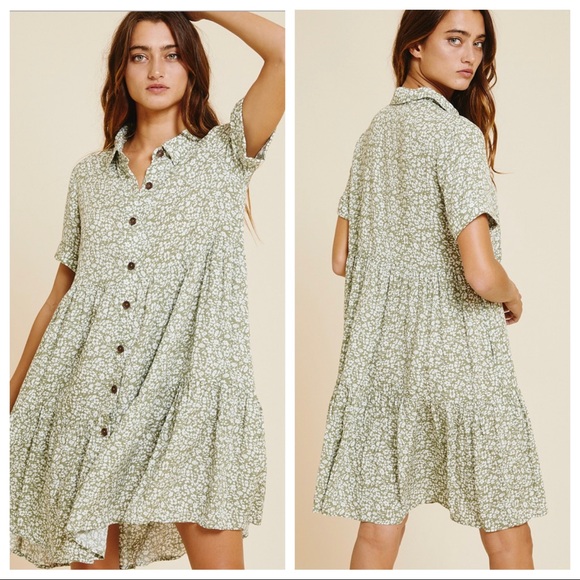 ShopEvelynne | Dresses | 3 Short Floral Button Down Dress | Poshmark